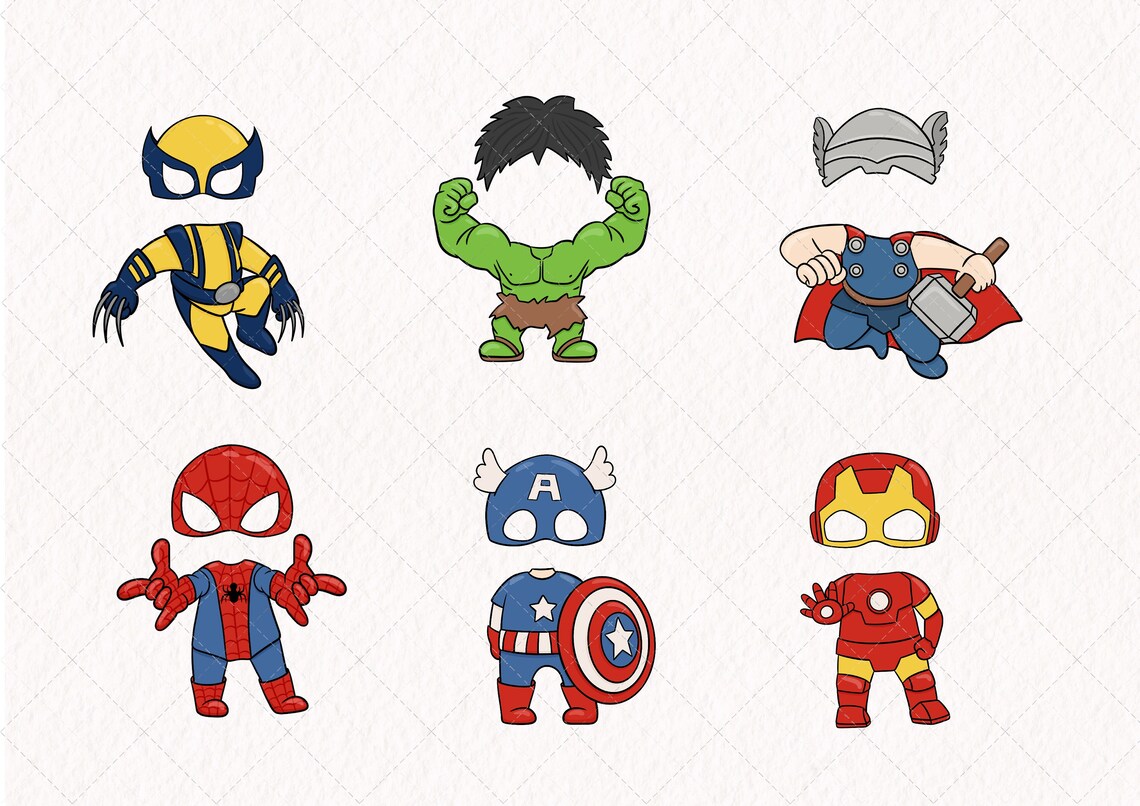 Superhero Yourself Face Photo, Add Your Own Photo Picture - Etsy