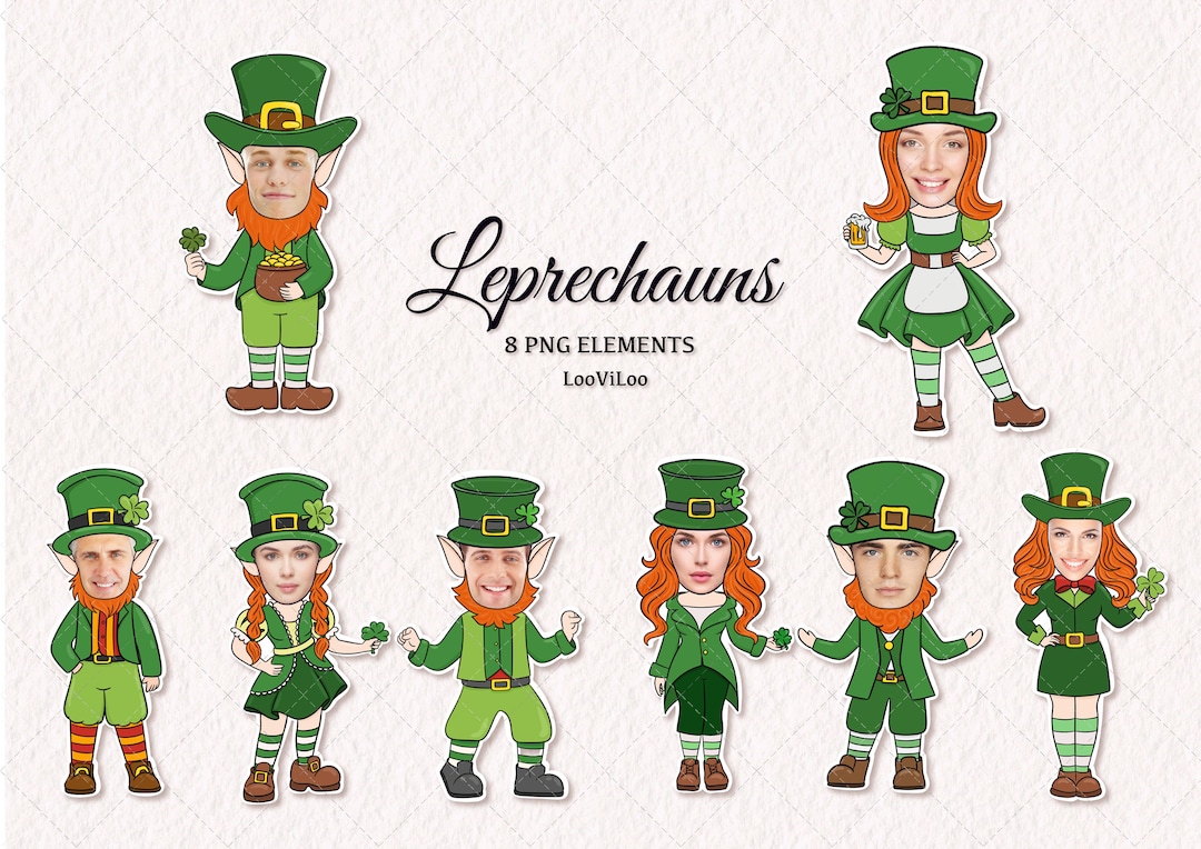 St Patrick's Day, Add Your Own Photo, Leprechaun Yourself Face Photo - Etsy