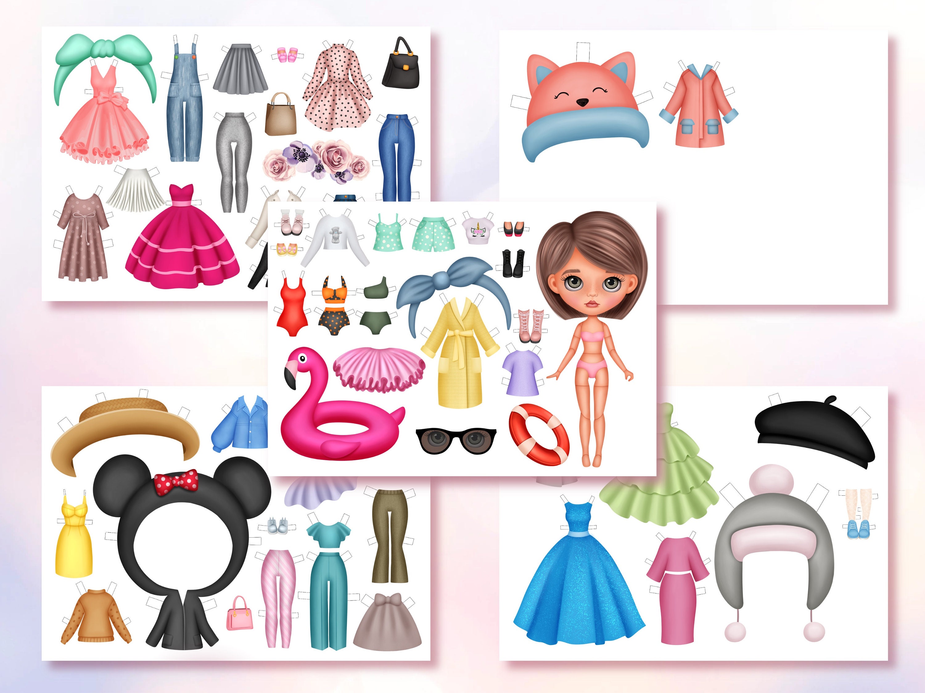 Paper Doll Blythe Printable Activity Craft Paper Outfits Digital PDF Instant Download - Etsy