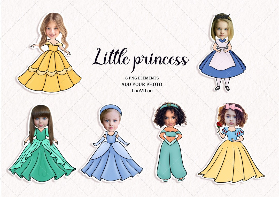 Princess Yourself DIY, Add Your Own Photo, Princess Birthday Party ...
