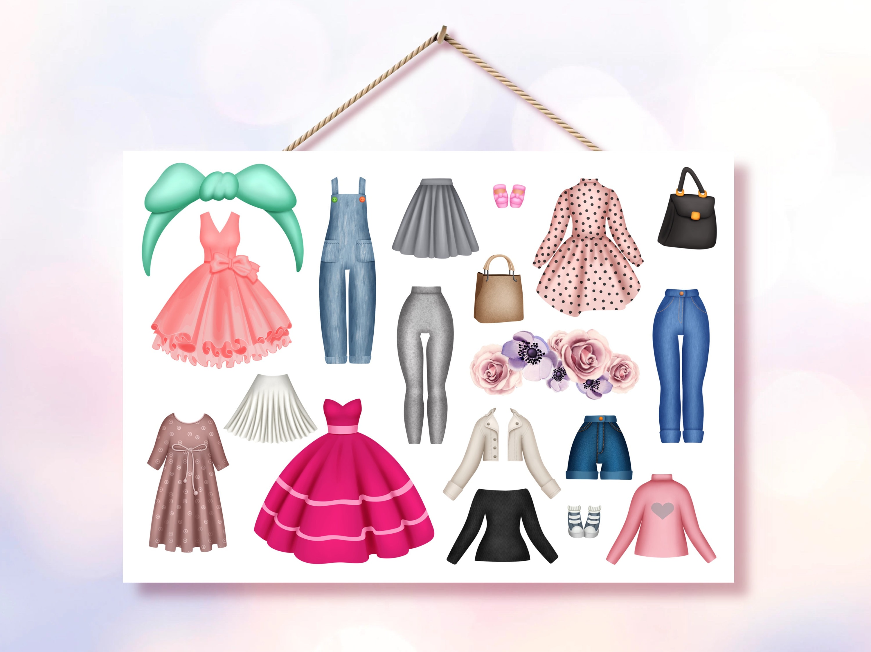 Paper Doll Blythe Printable Activity Craft Paper Outfits Digital PDF ...