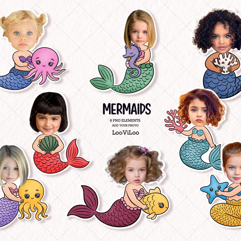 Mermaid Cake Topper - Etsy