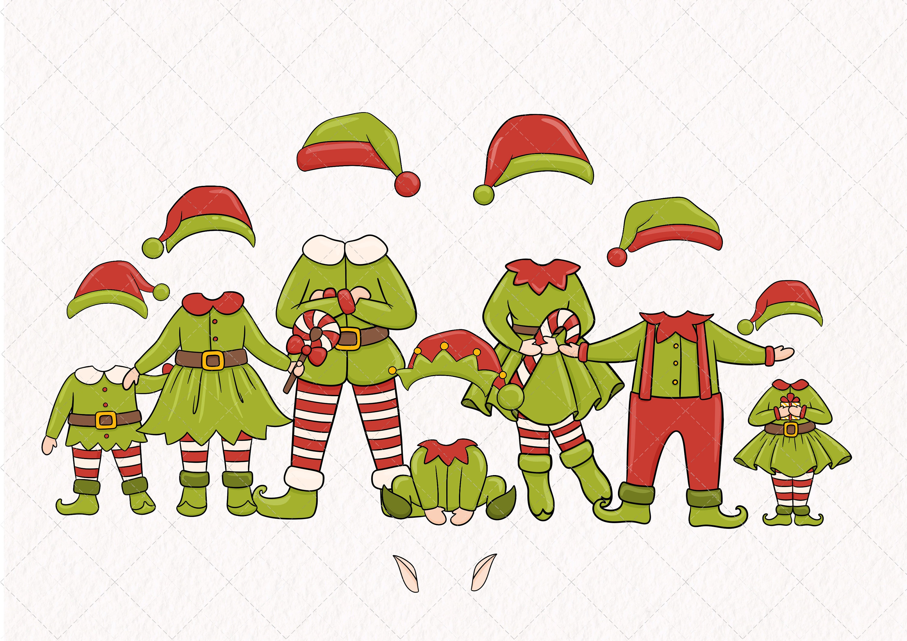 Add Your Own Photo, Elf Yourself DIY, Elf Face Blank, Christmas Craft ...