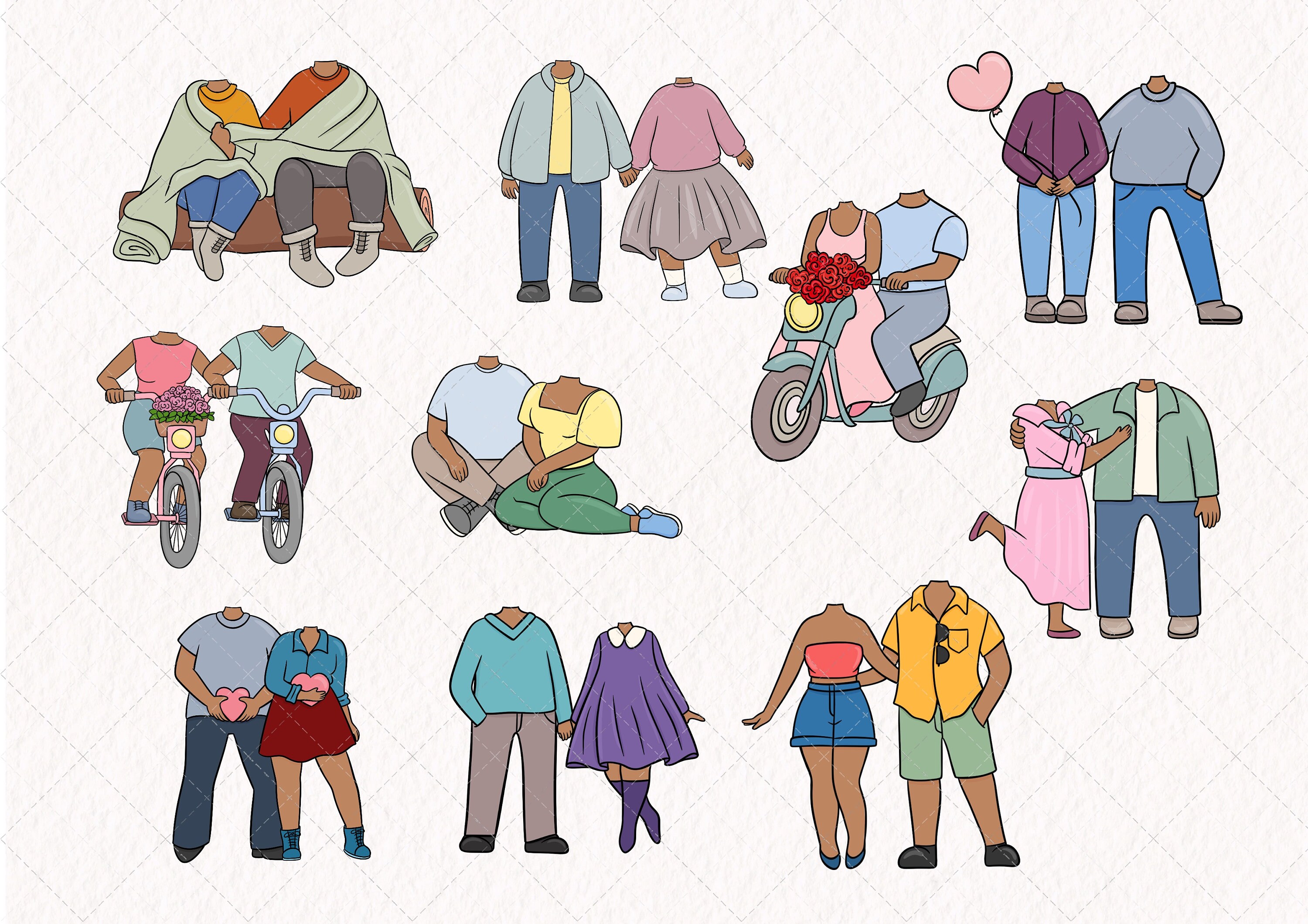 Couple Face Blank, Add Your Own Photo, Yourself DIY, Couple Valentine ...