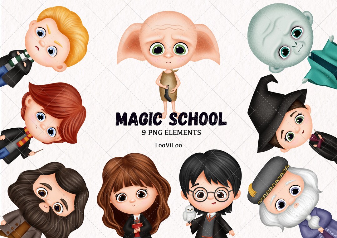 Magic School Clipart PNG, Instant Download 300 Dpi - Etsy UK