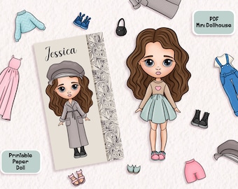 Printable Paper Doll House for Kids, DIY Busy Book, Paper Craft for ...