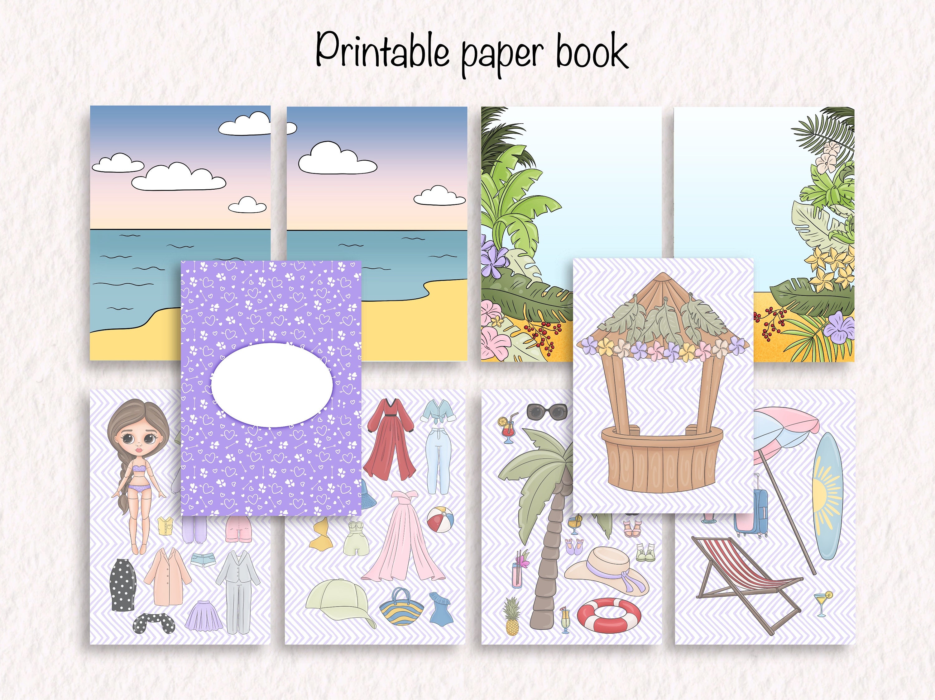 Blythe Paper Doll Printable Girl Busy Book Activity Dress up - Etsy