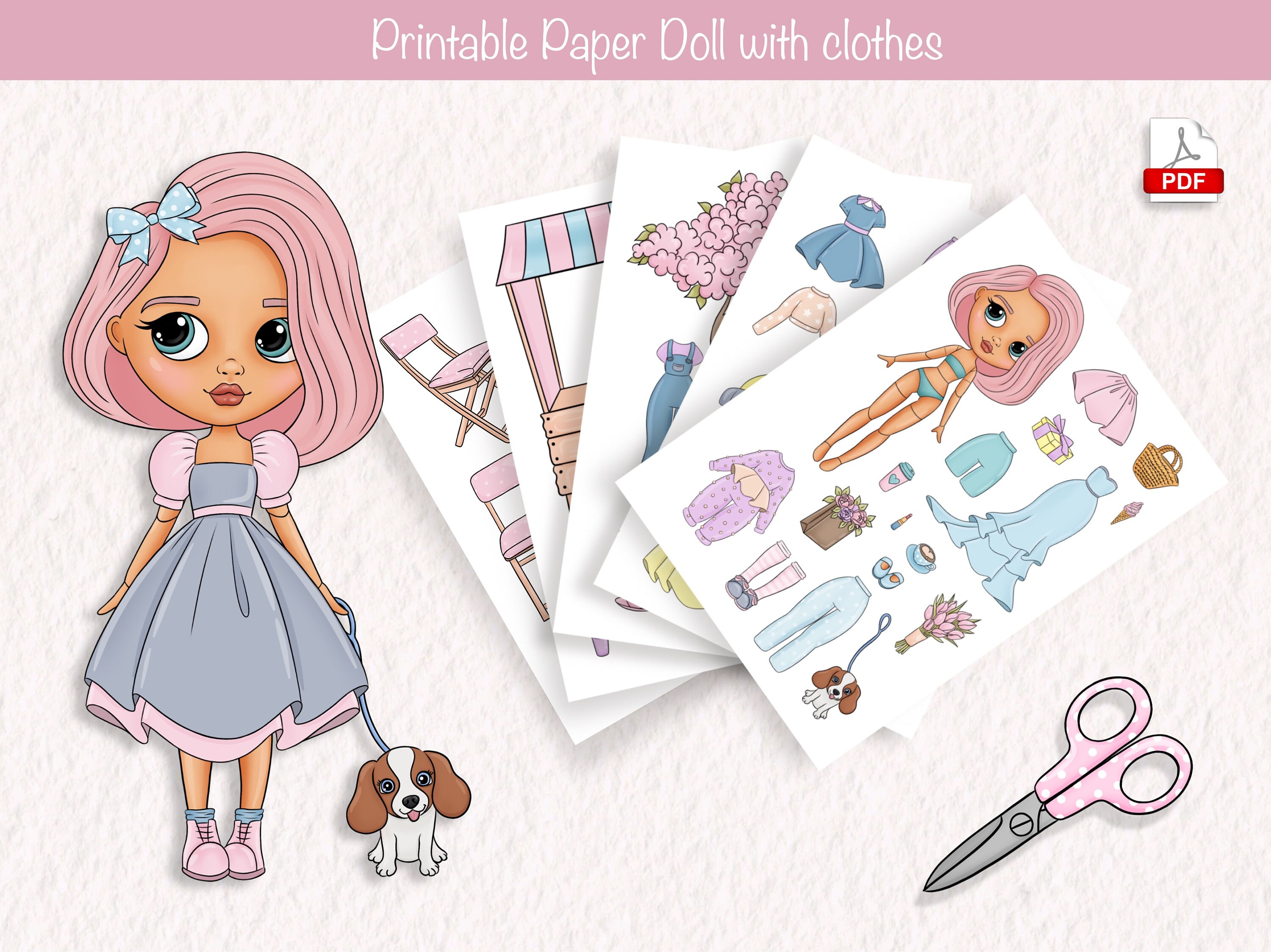 Printable Paper Doll Blythe | Digital PDF Instant Download - Etsy