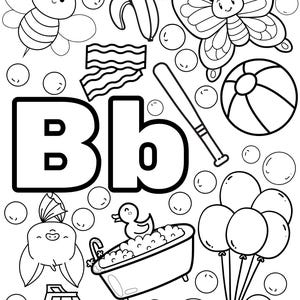 Printable ABC Coloring Book for Kids – Digital Download Alphabet ...