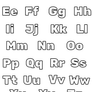 Printable ABC Coloring Book for Kids – Digital Download Alphabet ...