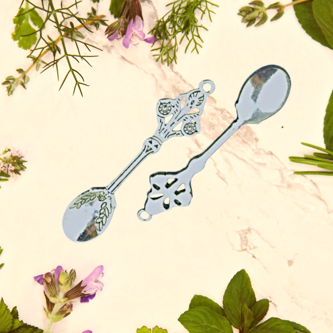 Small Silver Filigree Witch Spoon Tiny Apothecary Spoon Altar Tools ...