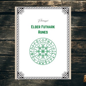 Elder Futhark Runes Digital Download / Divination / Runes / Printable ...