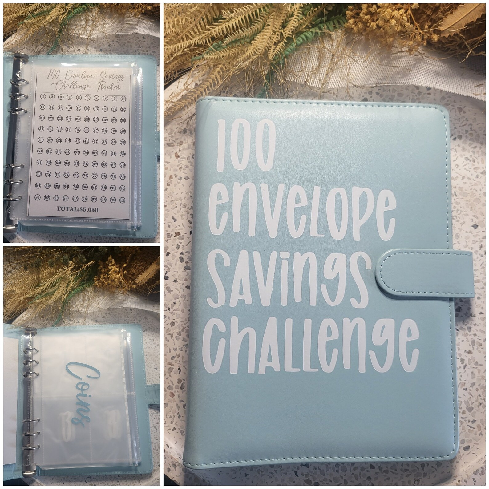 100 Envelope Savings Challenge Binder Budget Planner Cash Stuffing Cash ...
