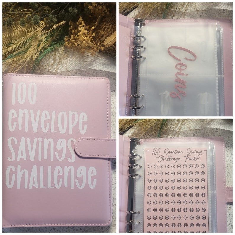 100 Envelope Savings Challenge Binder Budget Planner Cash Stuffing Cash ...