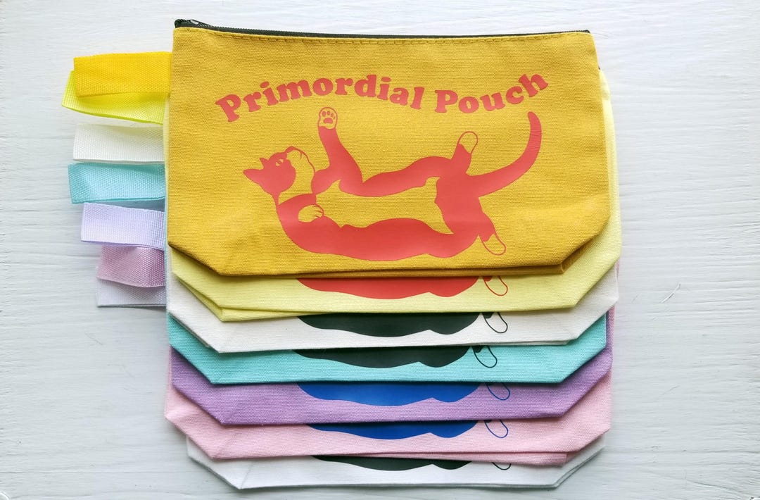 Primordial Pouch 8 X 5 X 1.5 Inch Gusseted Canvas Pouch/pencil Case ...