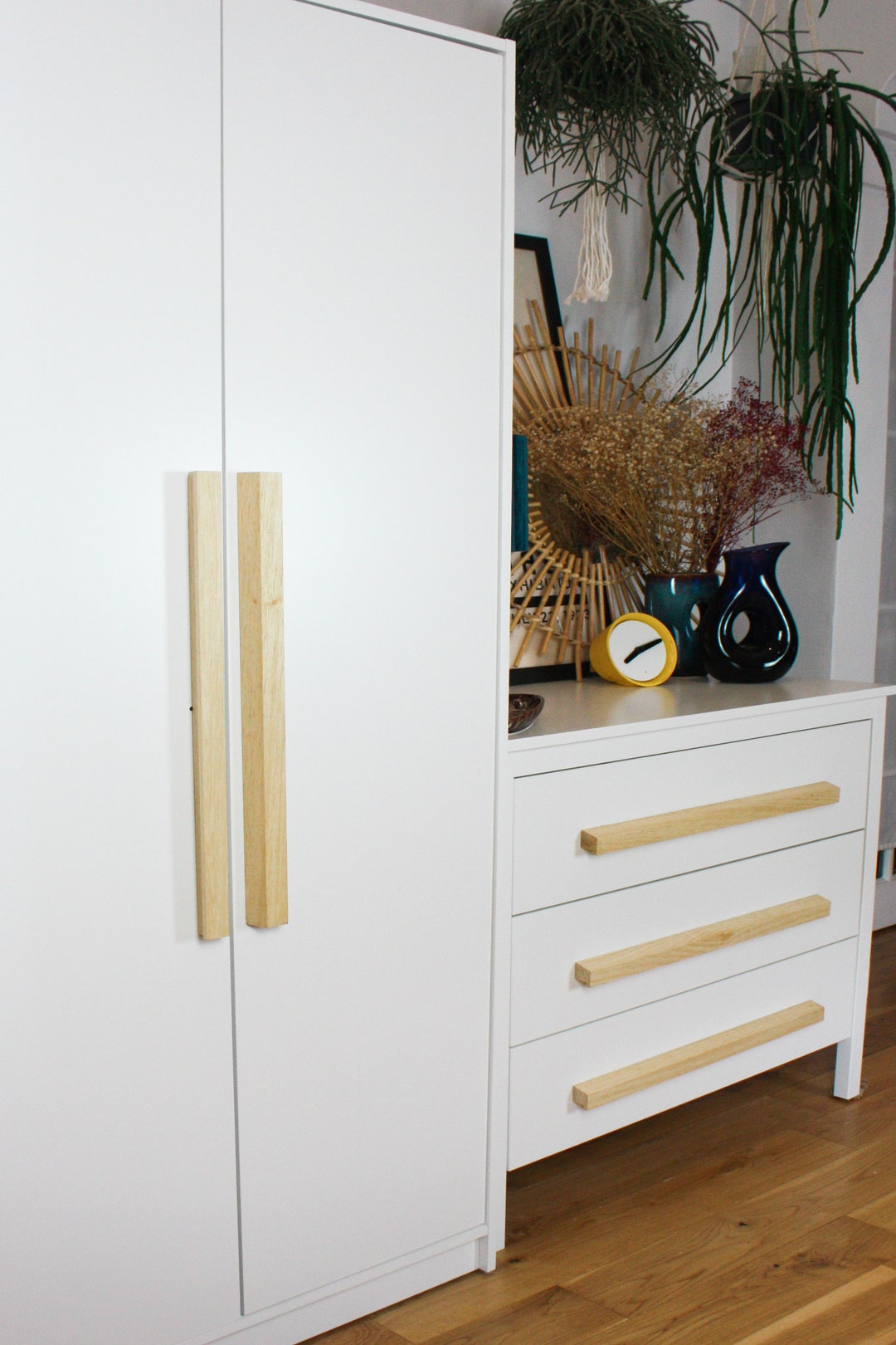 55, 60, 65, 70cm Large, Solid Ash Highly Decorative, Minimalist ...