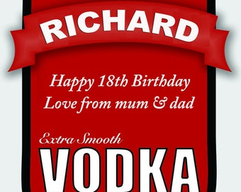 Smirnoff Vodka Label | Etsy