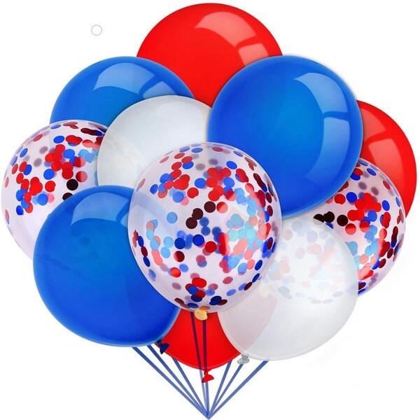 Blue Red Balloon Garland - Etsy
