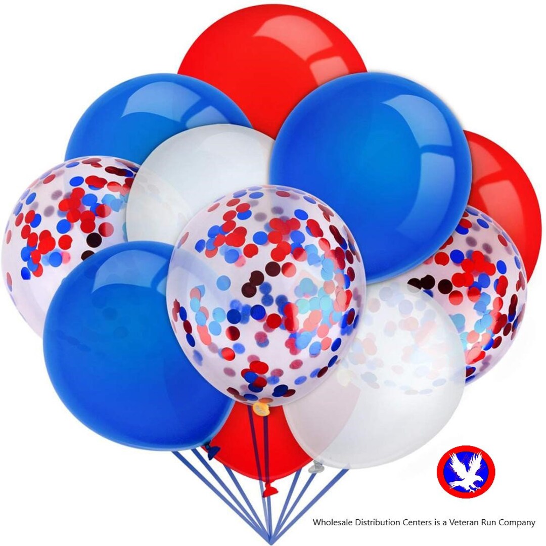 Party Balloons With Confetti - Various Color Options - Etsy
