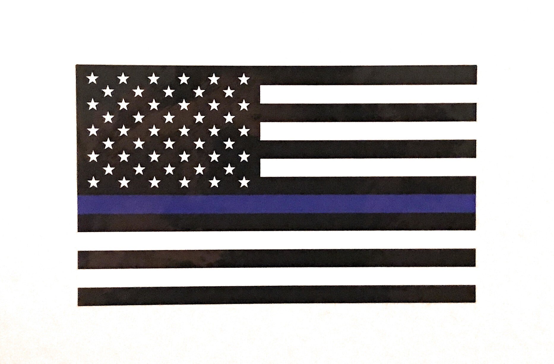 Set of 3, Thin Blue Line Flag Decal, Officially Branded - Etsy