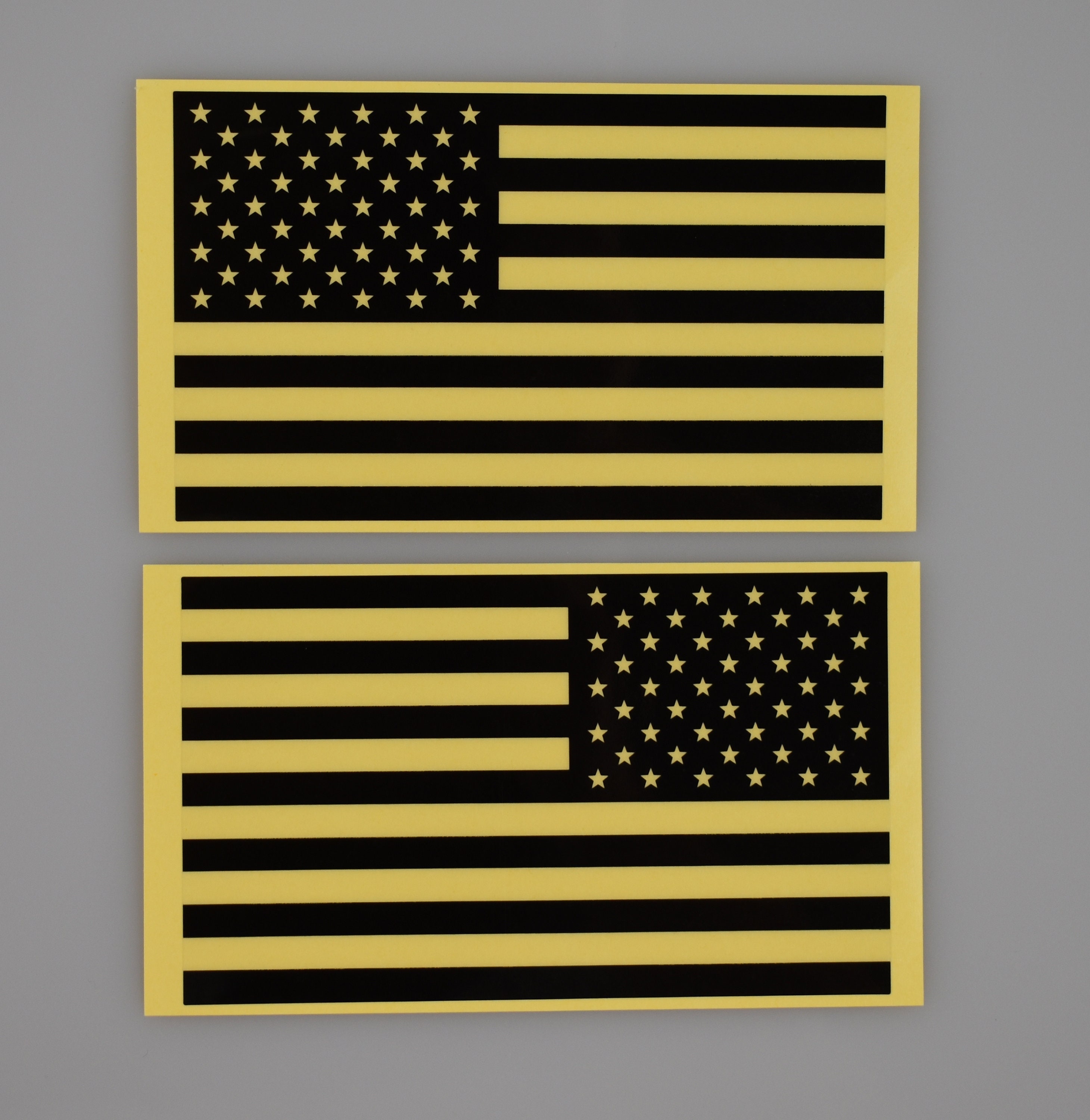Black and Clear Flag Decal - Extra Thick - 3 X 5 Inches - All Weather ...