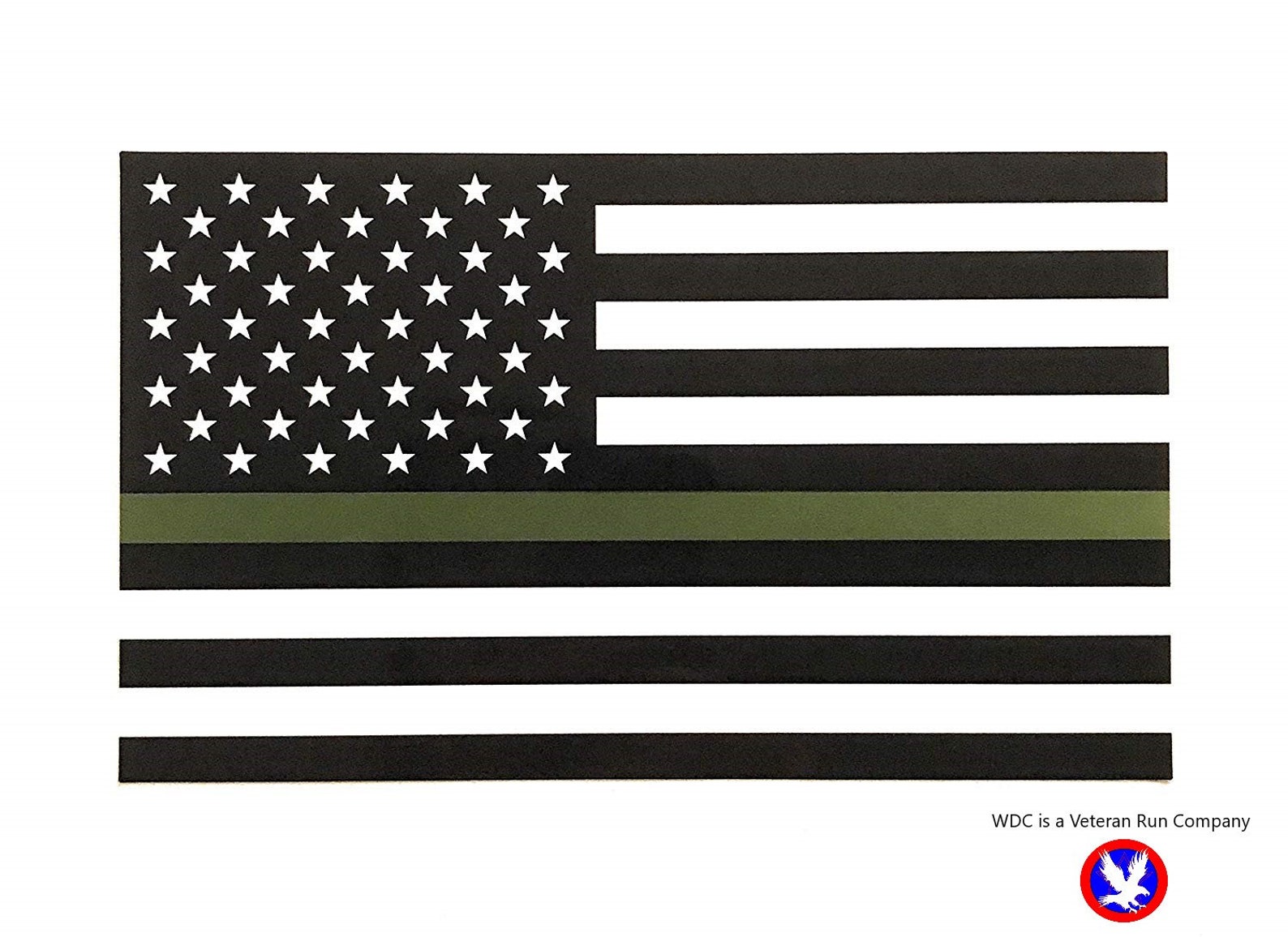 Set of 3, Thin Green Line Decals, Official Support the Troops Brand - Etsy