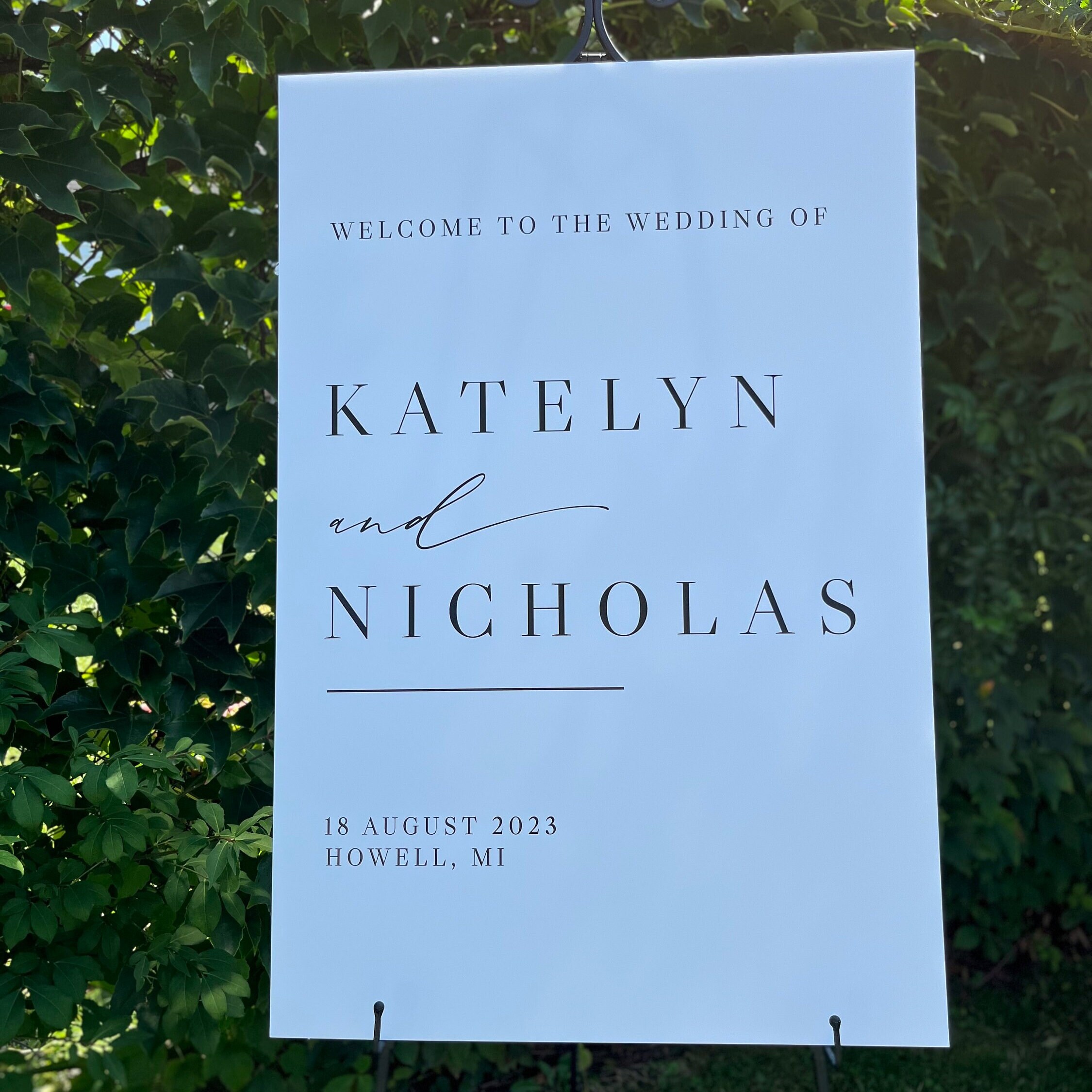 Wedding Welcome Sign | Custom Wedding Sign | Printed Wedding Sign ...