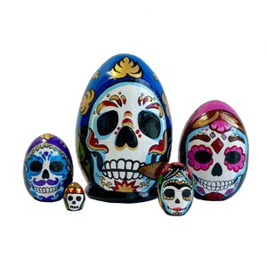 Day of the dead nesting dolls store