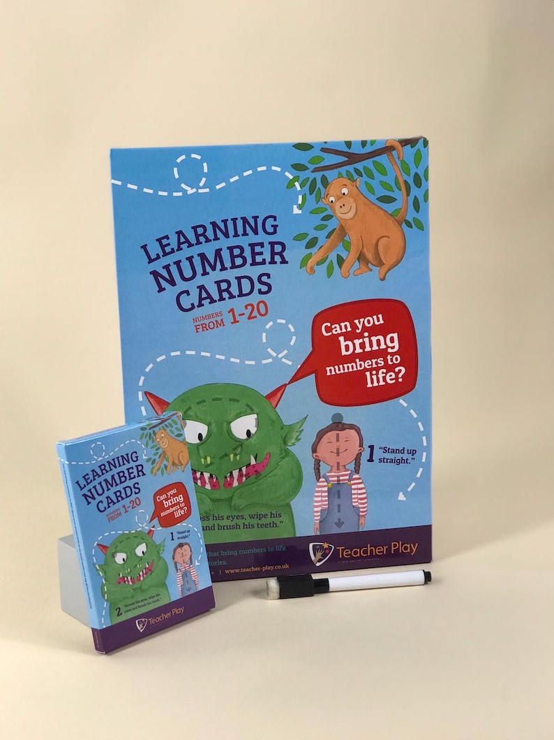 Number and Letter Cards That Make Sense - Etsy