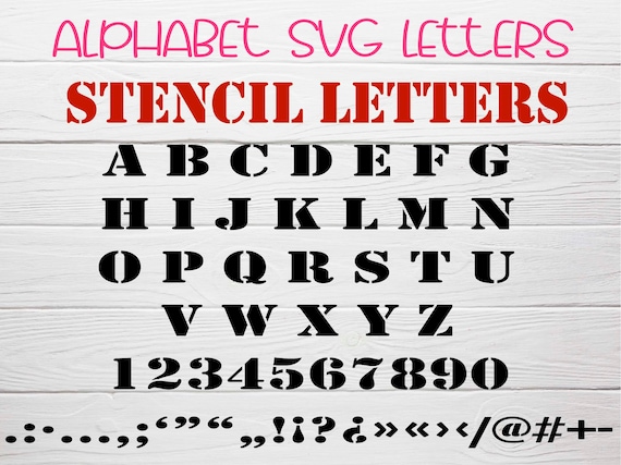 Free Stencil Fonts SVG