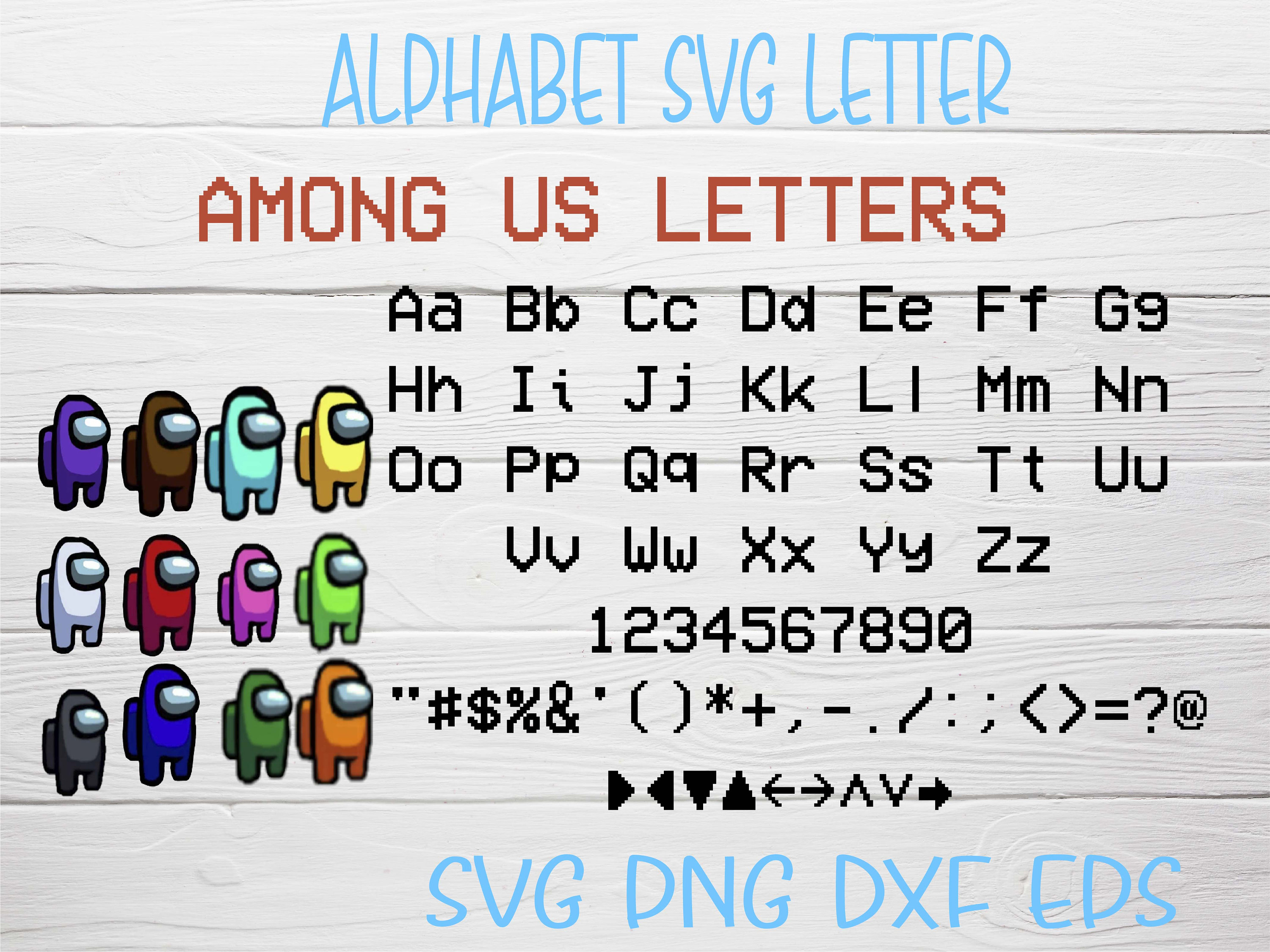 Among us font among us svg font digital download file | Etsy