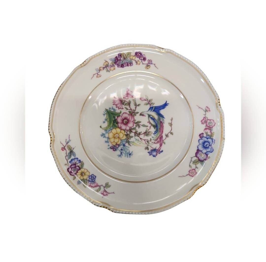 Vintage Castleton China Small Plate Phoenix Pattern Gold Trim USA - Etsy