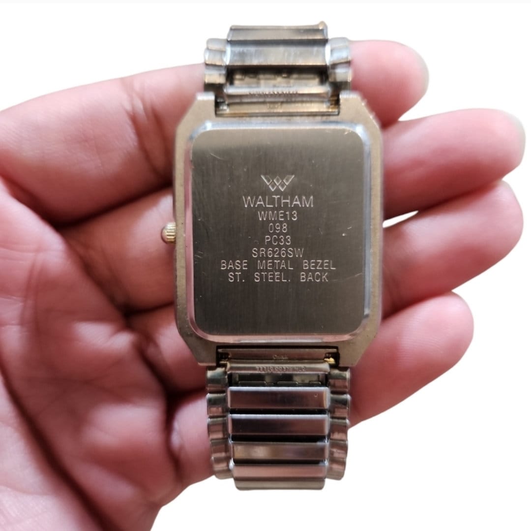Vintage Waltham Quartz Men’s Tank Watch WME13 098 PC33 SR626SW - Etsy