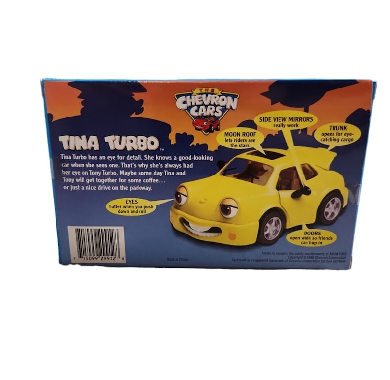 Vintage 1998 the Chevron Cars Tina Turbo Toy - Etsy