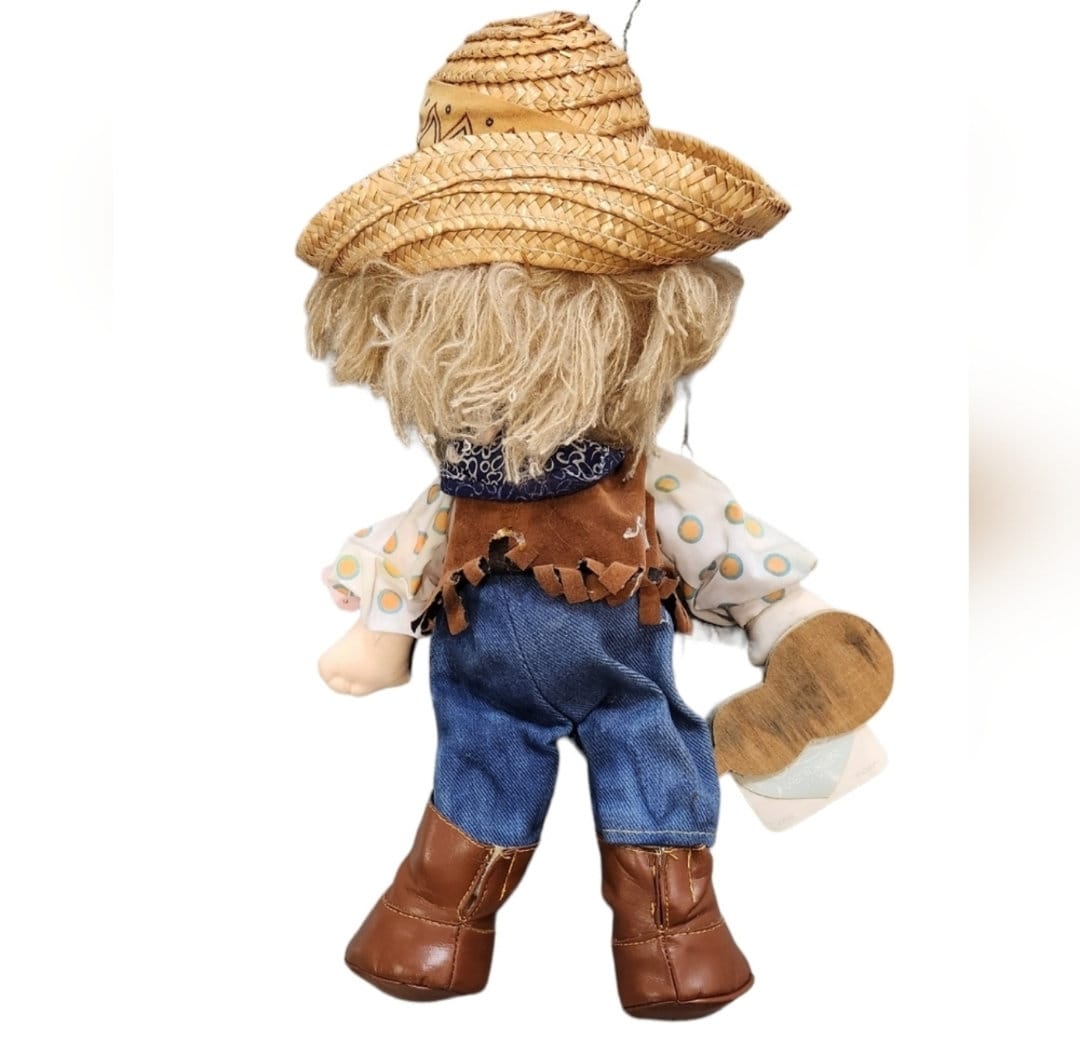 Vintage 1985 Applause Precious Moments Mickey Cowboy Doll With Original ...