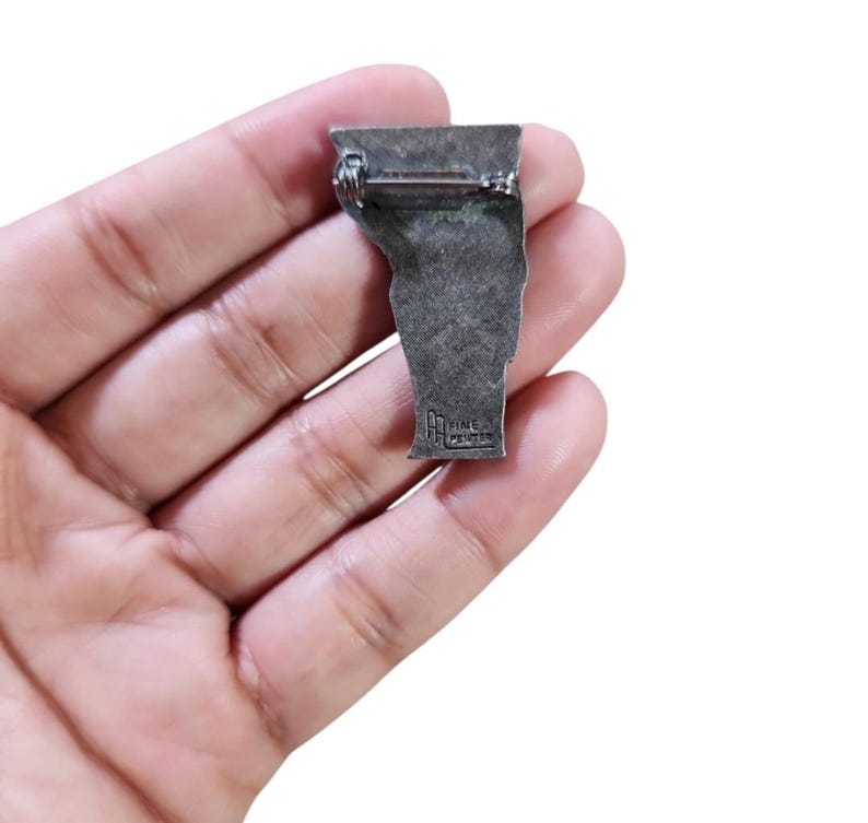 Vintage Fine Pewter Vermont Jaycees Pin - Etsy