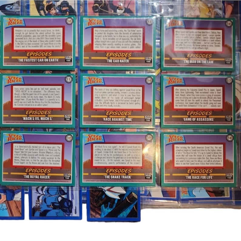 Vintage 1993 Prime Time Speed Racer Trading Cards Huge Lot! - Etsy