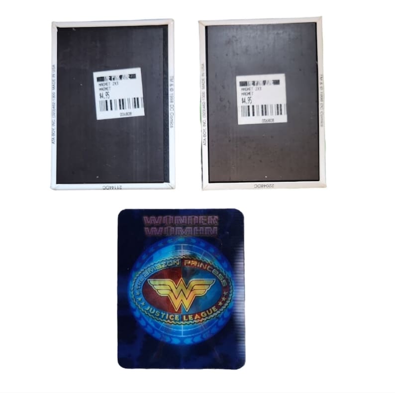 Vintage 1998 Ata-boy Inc DC Comics Superhero Magnets & Collector Card ...