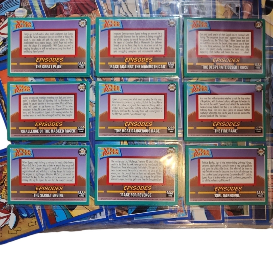 Vintage 1993 Prime Time Speed Racer Trading Cards Huge Lot! - Etsy