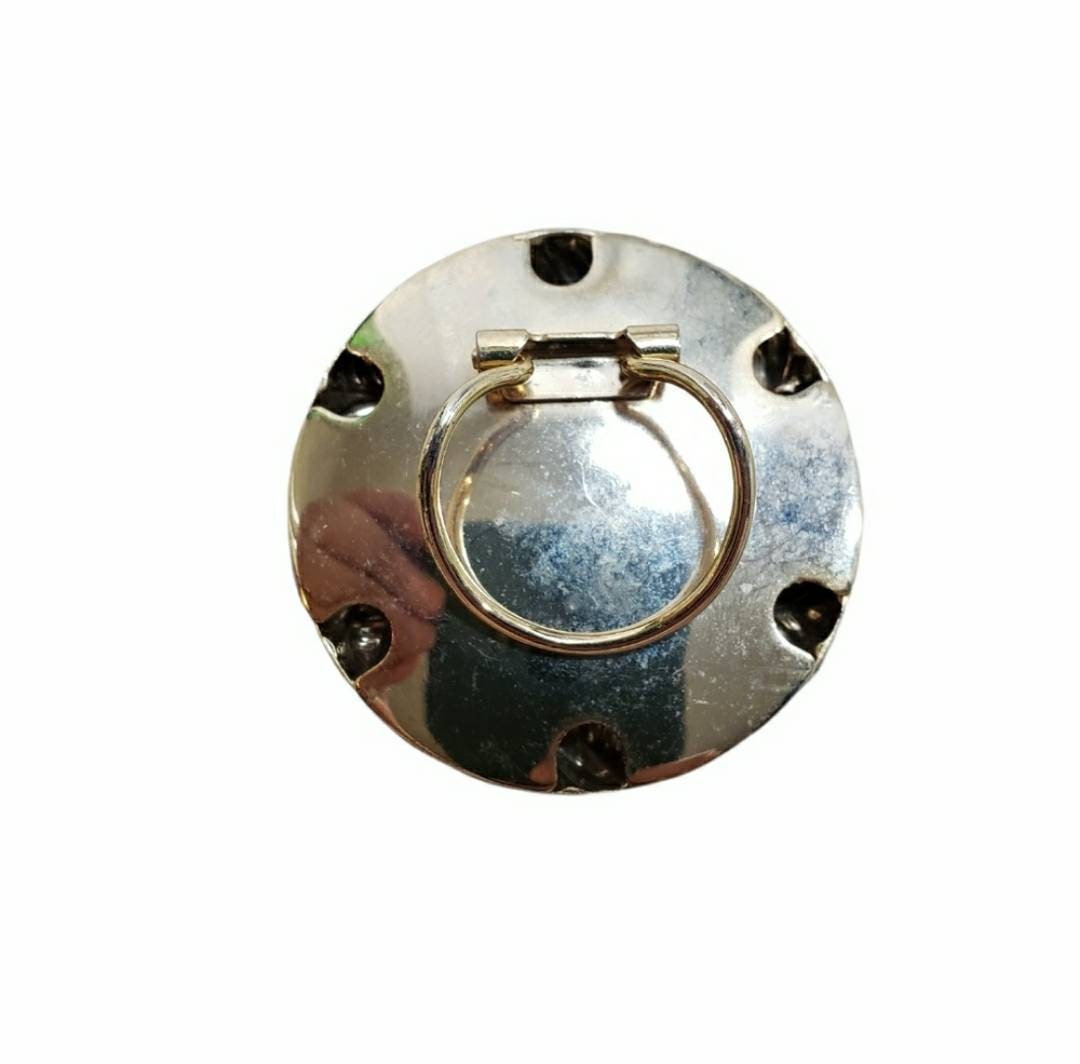 Vintage Gold Toned Button Cover - Etsy