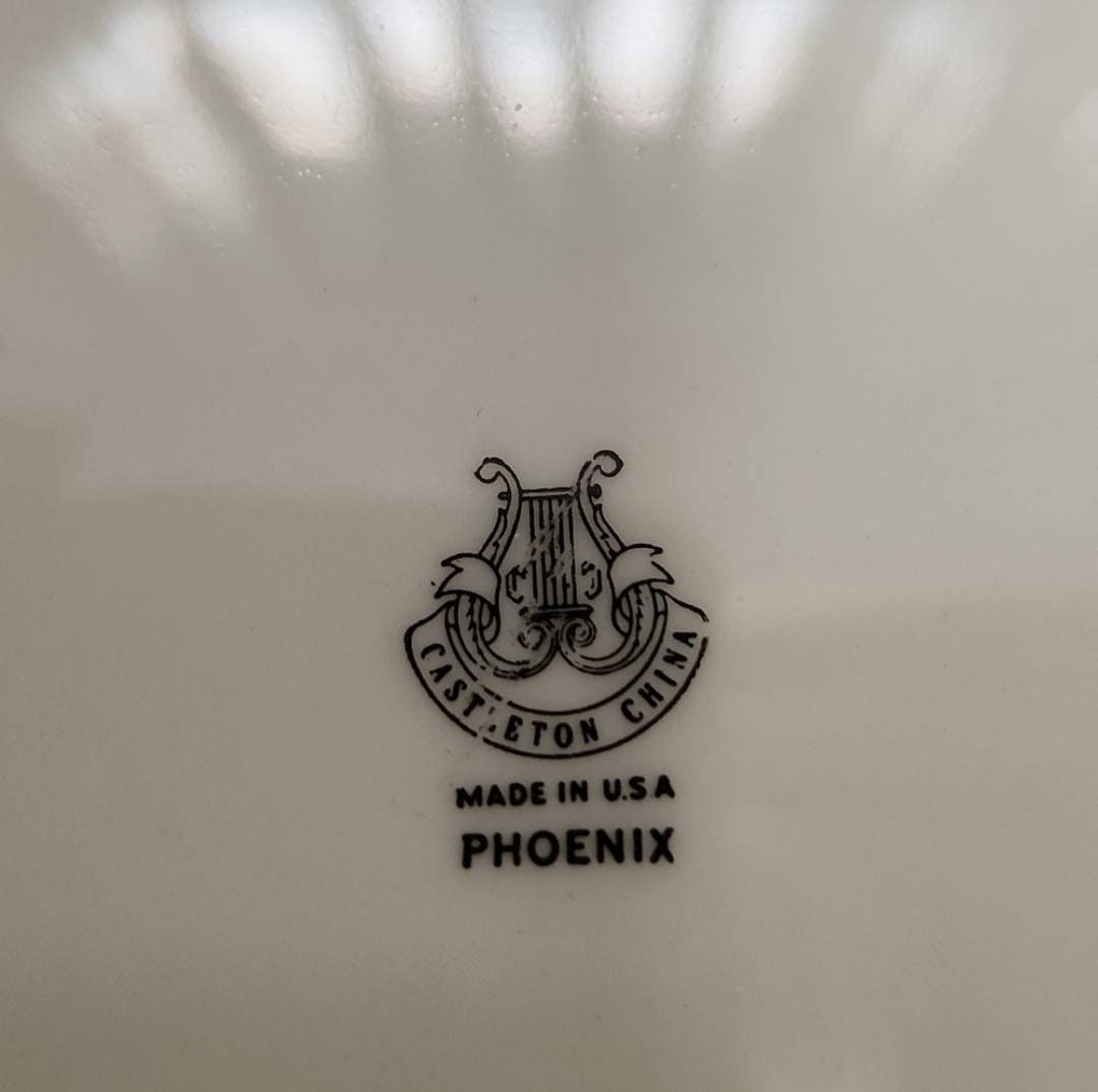 Vintage Castleton China Small Plate Phoenix Pattern Gold Trim USA - Etsy