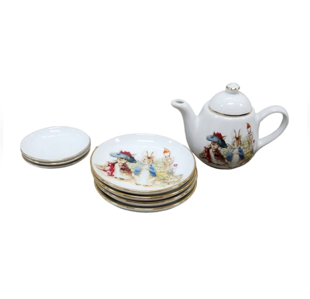 Vintage 2003 Beatrix Potter Peter Rabbit Tea Set by Reutter - Etsy