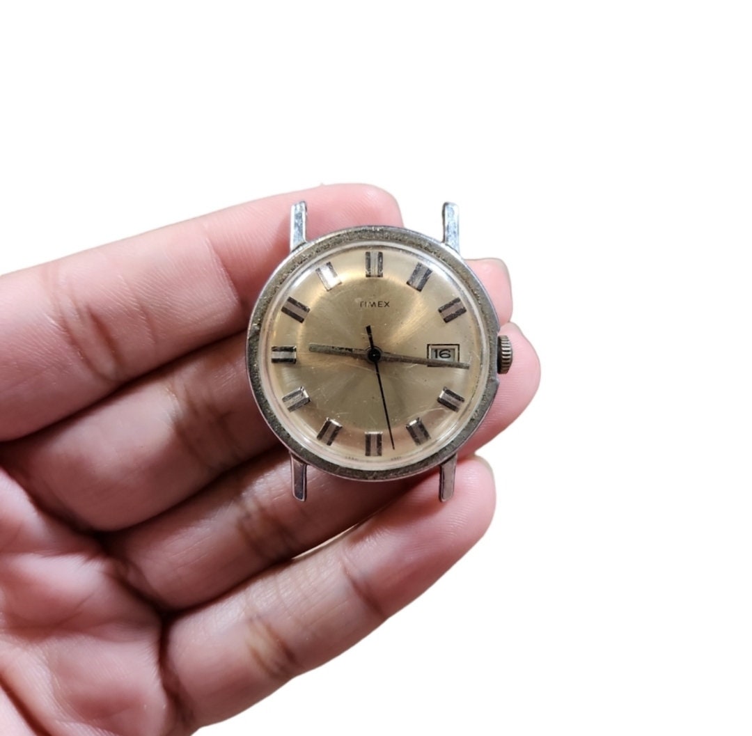 Vintage Timex Stainless Steel Watch Face - Etsy UK