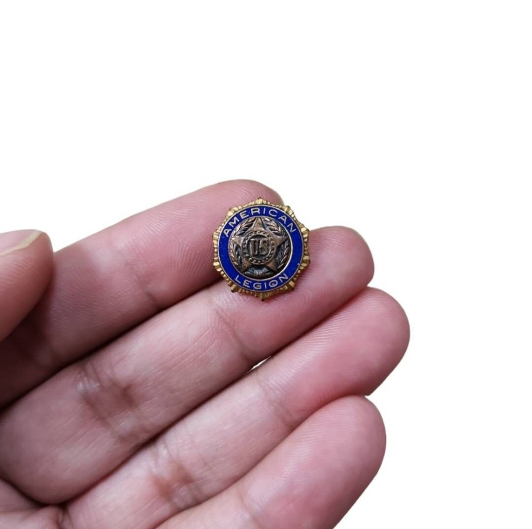 Vintage Gold Toned US American Legion Pin No Back - Etsy