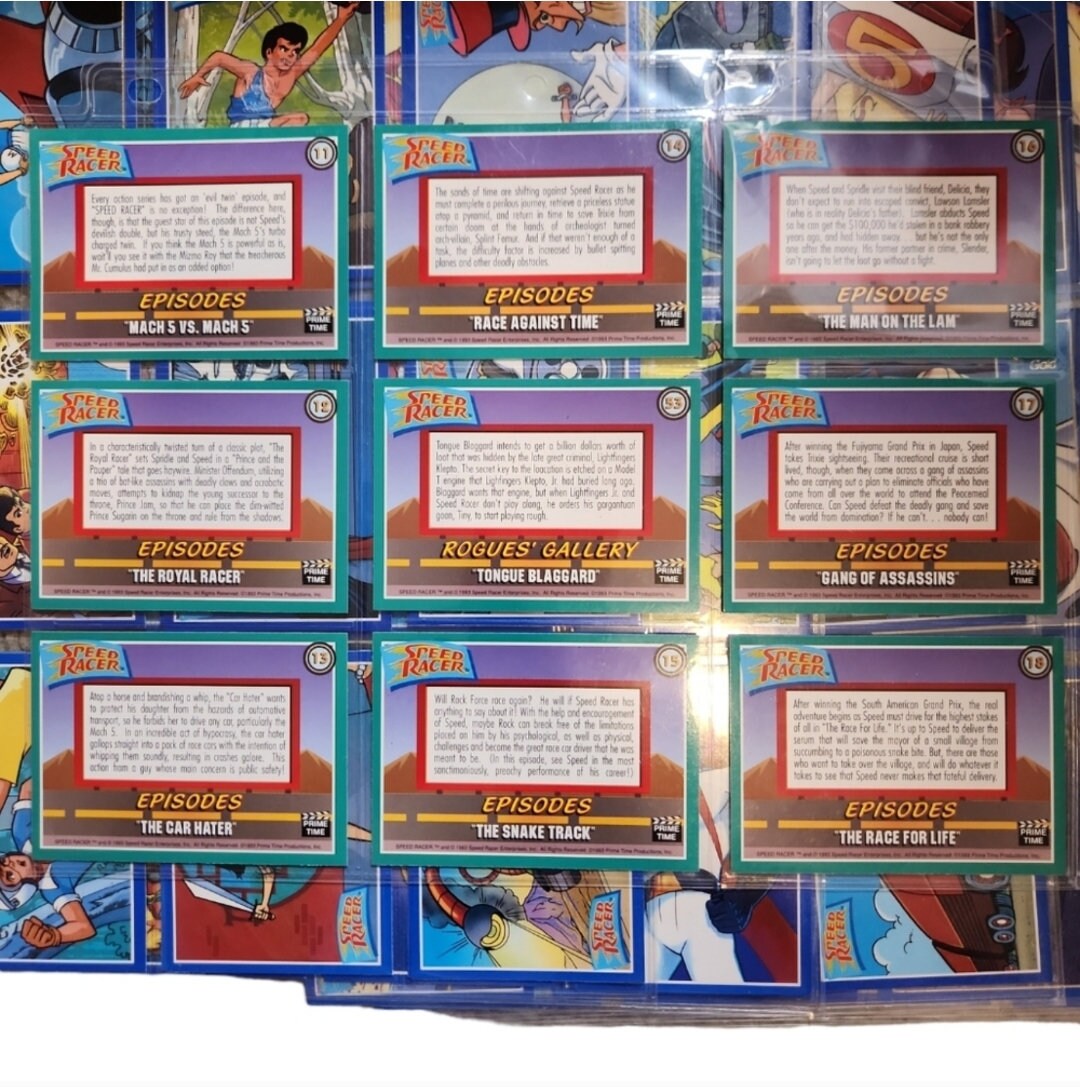 Vintage 1993 Prime Time Speed Racer Trading Cards Huge Lot! - Etsy