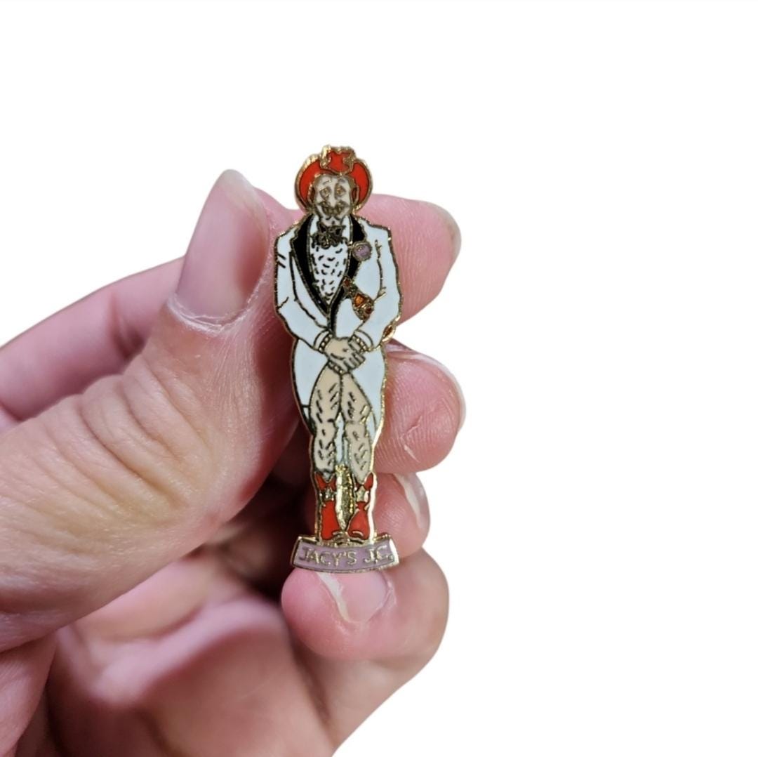 Vintage Gold Toned Jacys JC Pin - Etsy