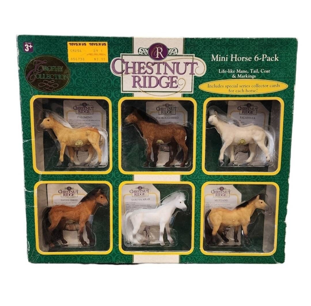 Vintage 1996 Chestnut Ridge Trophy Collection Mini Horse 6-pack New Toy ...