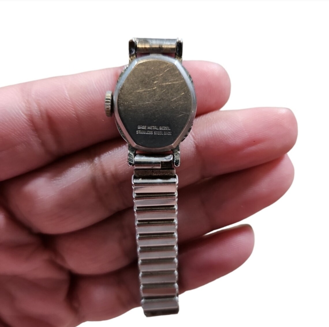 Vintage Timex Stainless Steel Wind up Analog Stretch Watch Needs ...