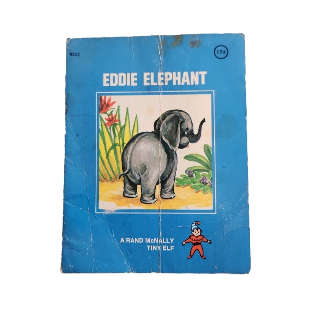 Vintage 1968 Rand Mcnally Tiny Elf Eddie Elephant Book Yellow Pages - Etsy