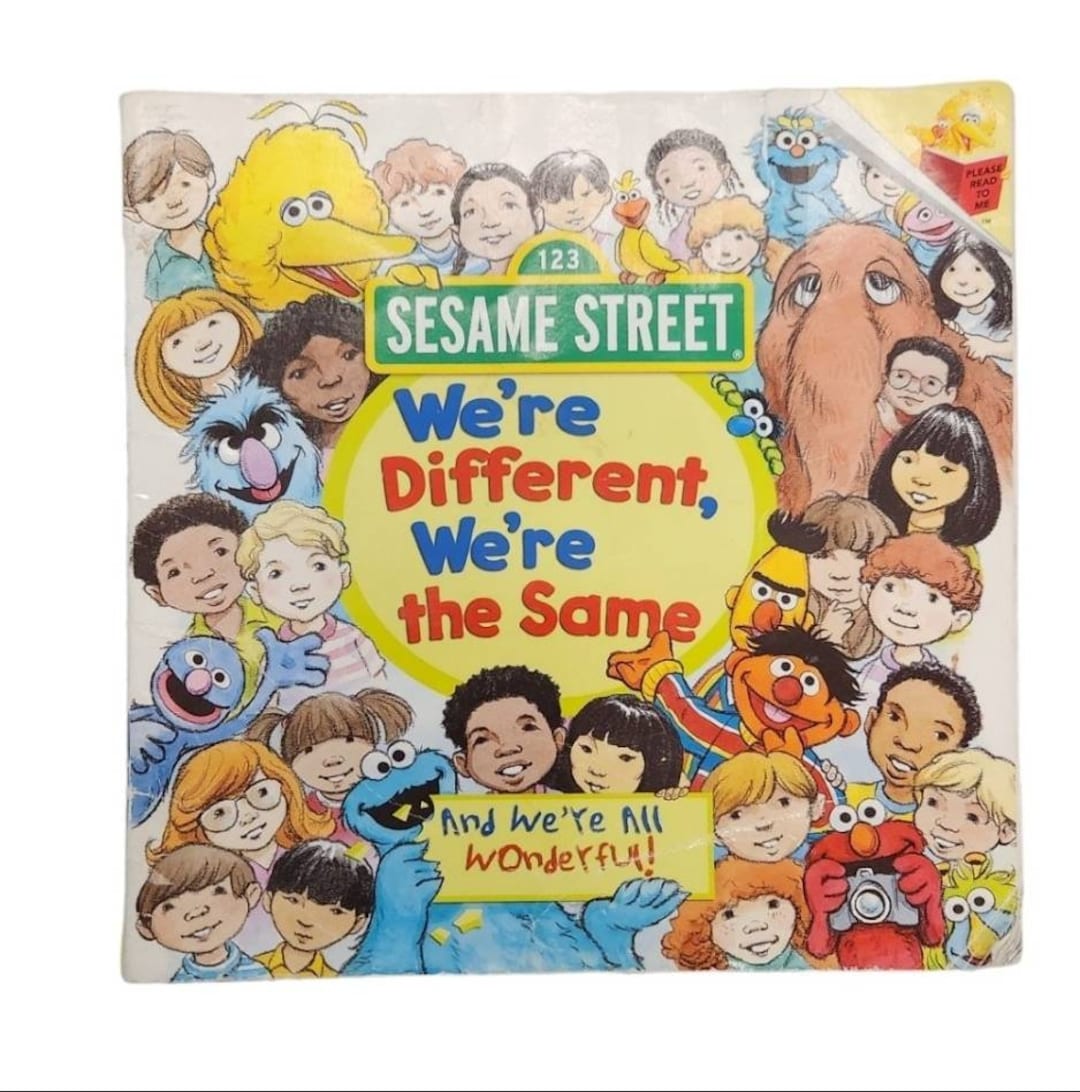 Vtg 1992 Sesame Street We're Different, We're the Same and We're All ...